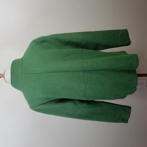 WoolOvers | Jackets & Coats | Woolovers Womens Boiled Wool Short Button Coat Village Green M ...